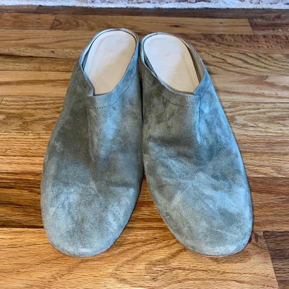 Everlane | Shoes | Everlane Suede Leather The Day Heel Mule 6 Block ...